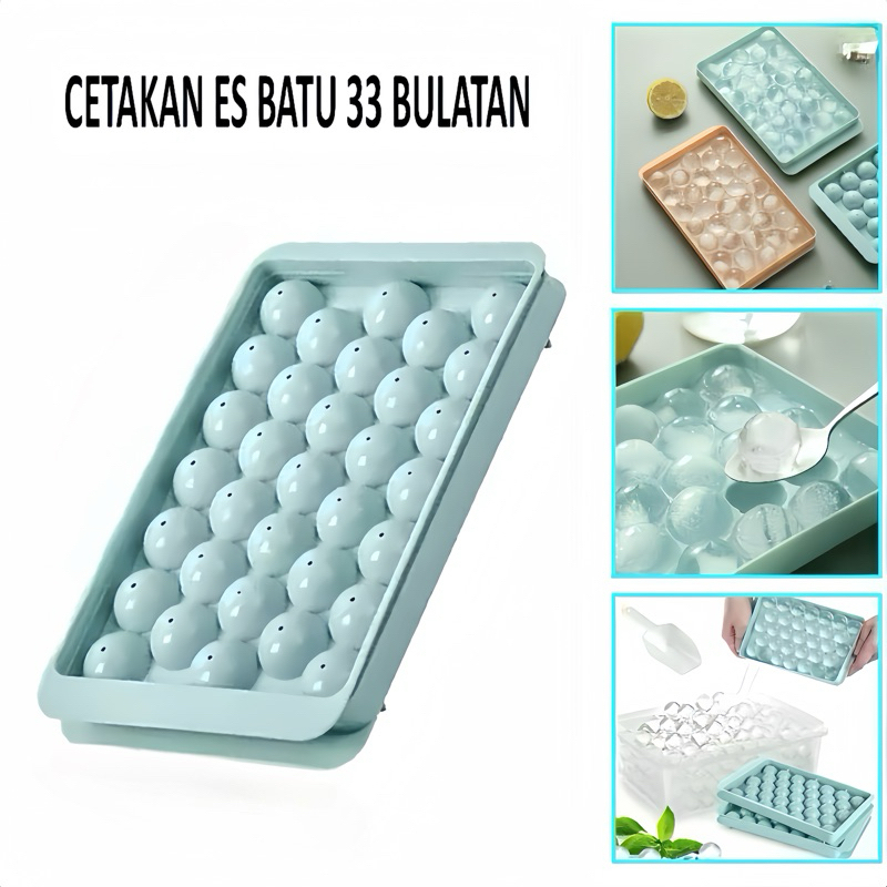 Jual TMJ COD CETAKAN ES BATU BULAT 33 SLOT / ALAT CETAKAN ES PUDDING ...