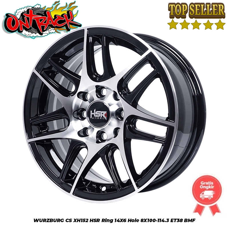 Jual VELG RACING RING 14 HSR WURZBURG LEBAR 6 PCD 100-114,3 PELEK MOBIL R14 AGYA BRIO KARIMUN ...