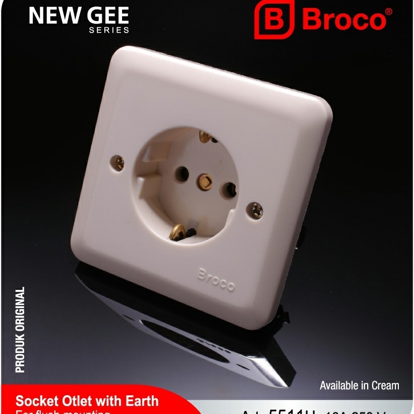 Jual Stop Kontak Tempel Inbow Tanam IB Broco Single socket Outlet Arde ...