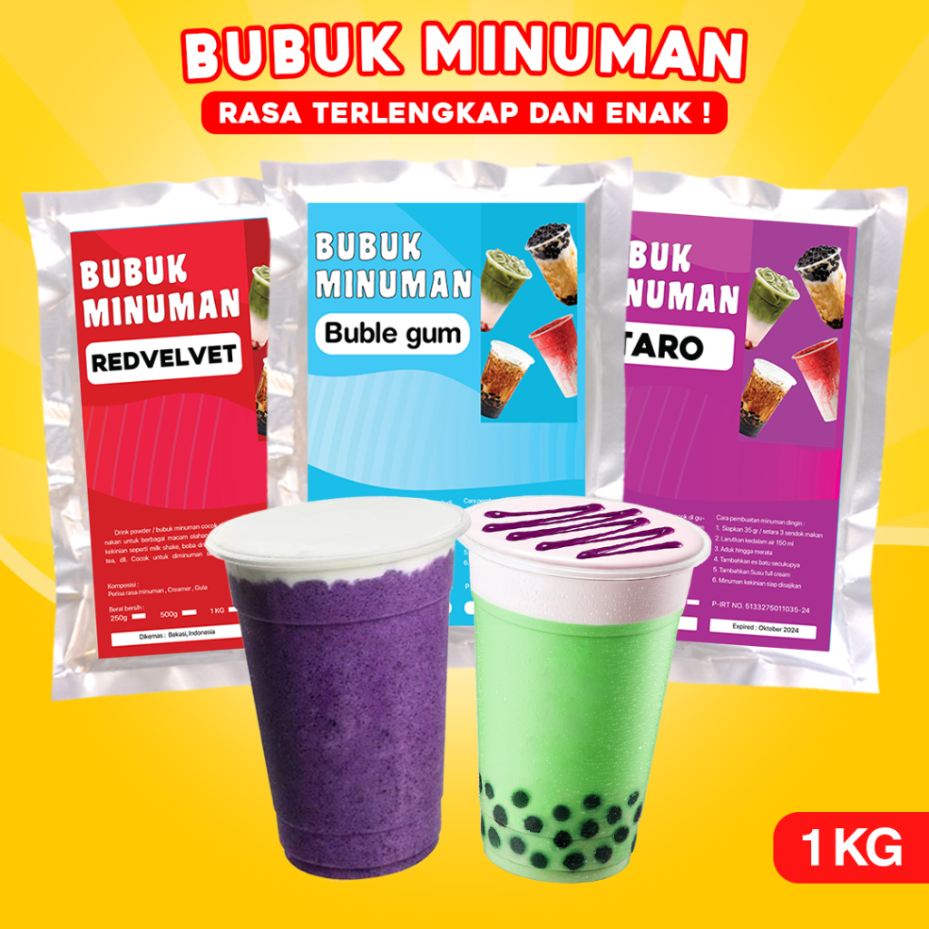 Jual BUBUK MINUMAN RASA 1KG / BUBUK MINUMAN 1KG / SERBUK MINUMAN 1KG ...
