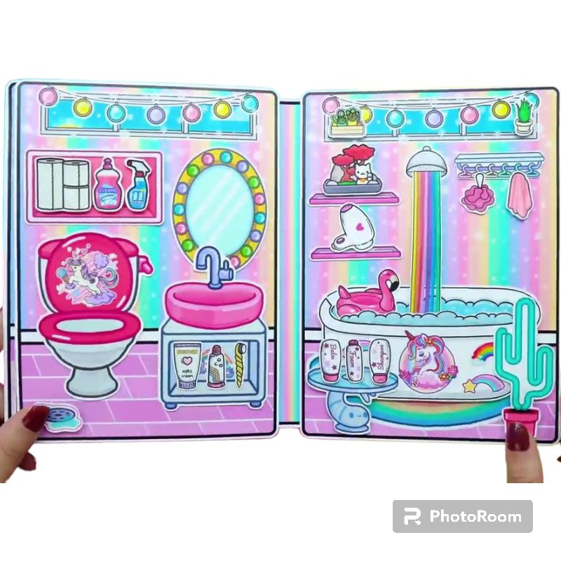Jual Toca Boca Mini Unicorn Mainan Peran Edukasi Anak Paper Doll House ...