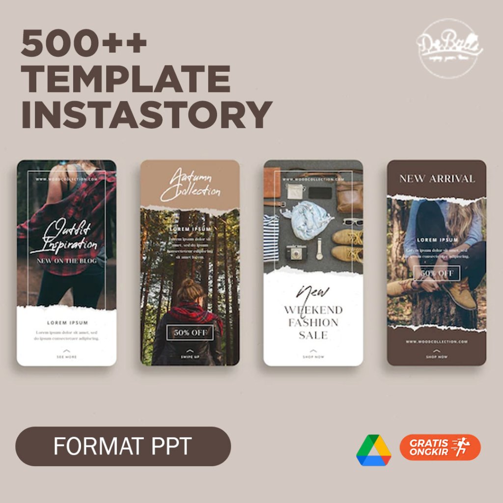 Jual 500++ TEMPLATE DESAIN15 INSTASTORY FORMAT PPT | Shopee Indonesia
