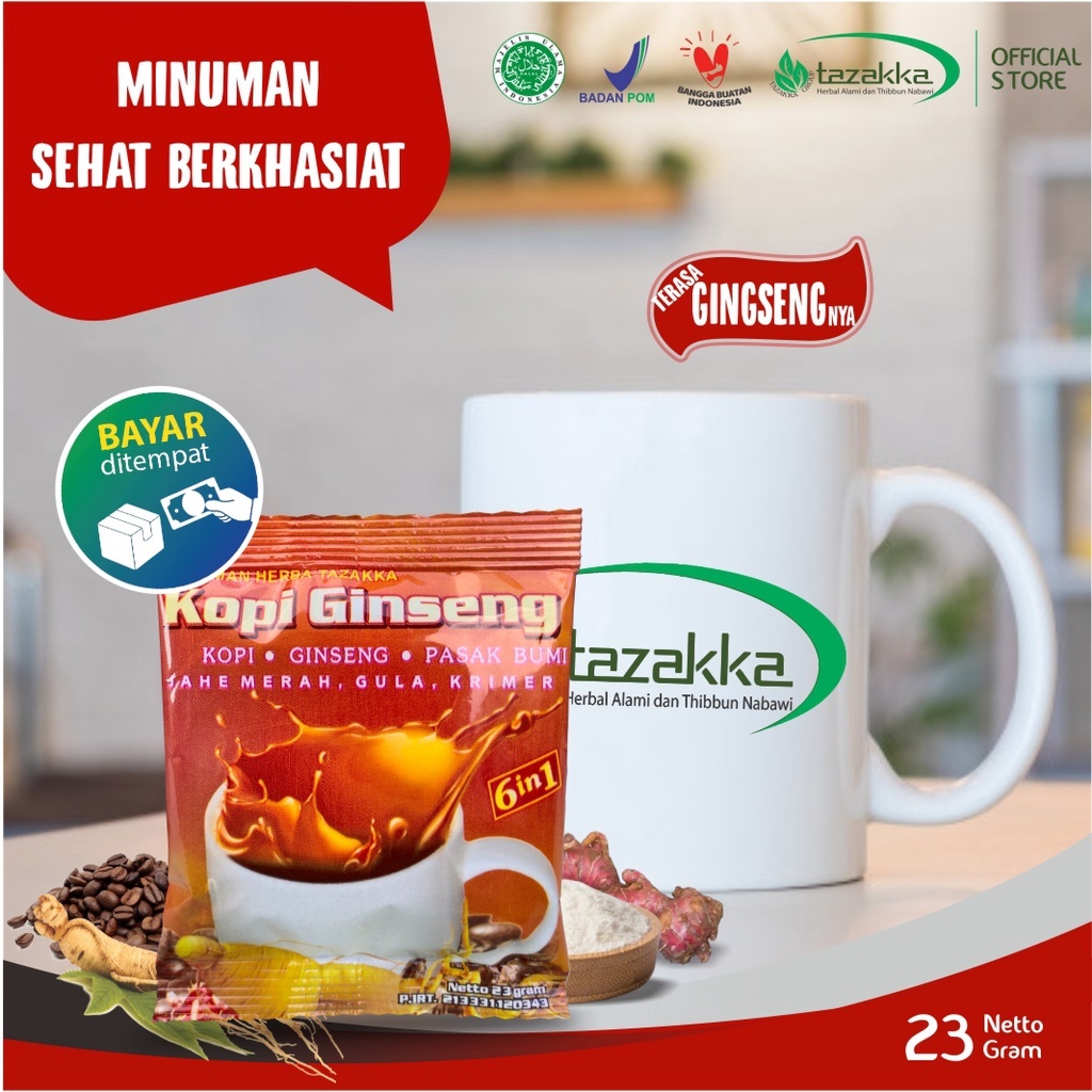 Jual Minuman Sachet Instan Kopi Ginseng Pasak Bumi Herbal Stamina ...