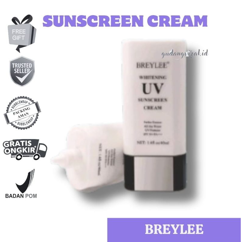 Jual ️GV ️ BREYLEE WHITENING UV SUNSCREEN CREAM 50PA+++ BREYLEE BREYLEE ...