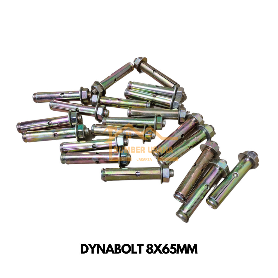 Jual 20 Pcs Dynabolt 8 x 65 Baut Dinabolt Bracket M8 Anchor Beton 8x65 ...