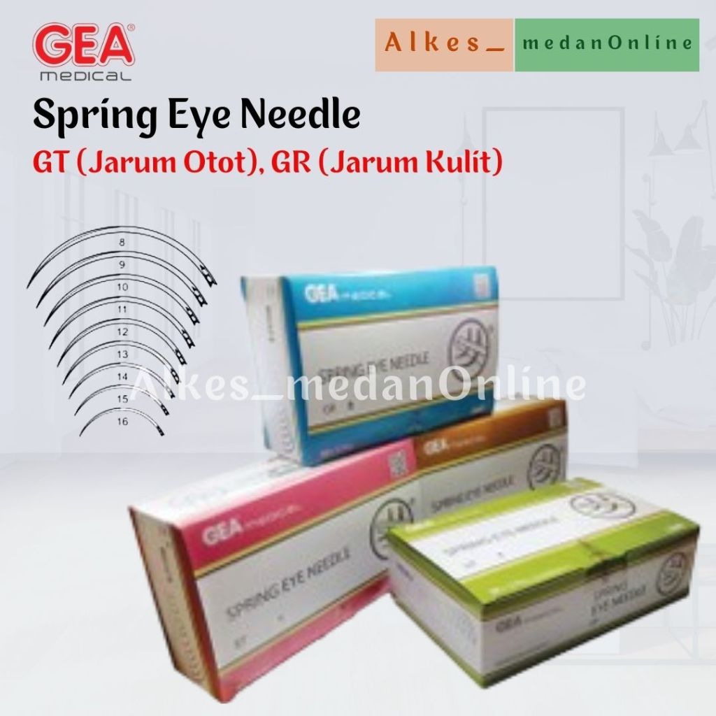 Jual GR GT GEA Jarum Hecting Jahit OTOT Bedah Surgical Suture Needle GR GT Gea Terbaru | Shopee ...