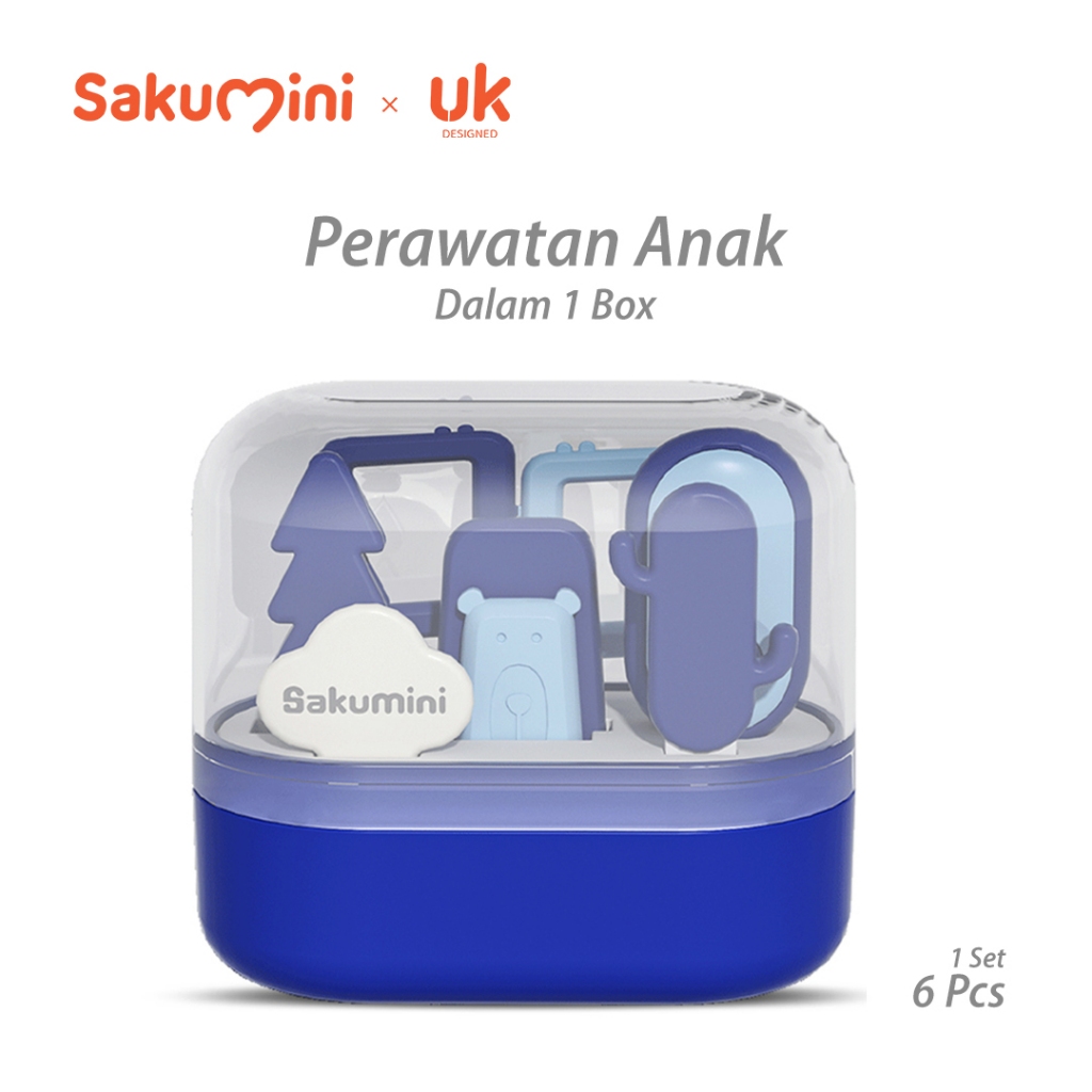 Jual Sakumini Gunting Kuku Bayi 6in1 Baby Nail Clipper Set Care ...