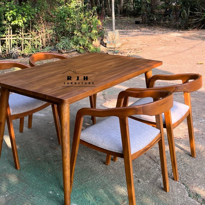 Jual DINING SET BANGKU 100CM NON BUSA, KURSI MAKAN KAYU JATI JEPARA ...