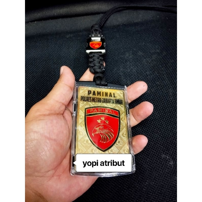 Jual id name tag tactical paminal propam polri free costum desain ...