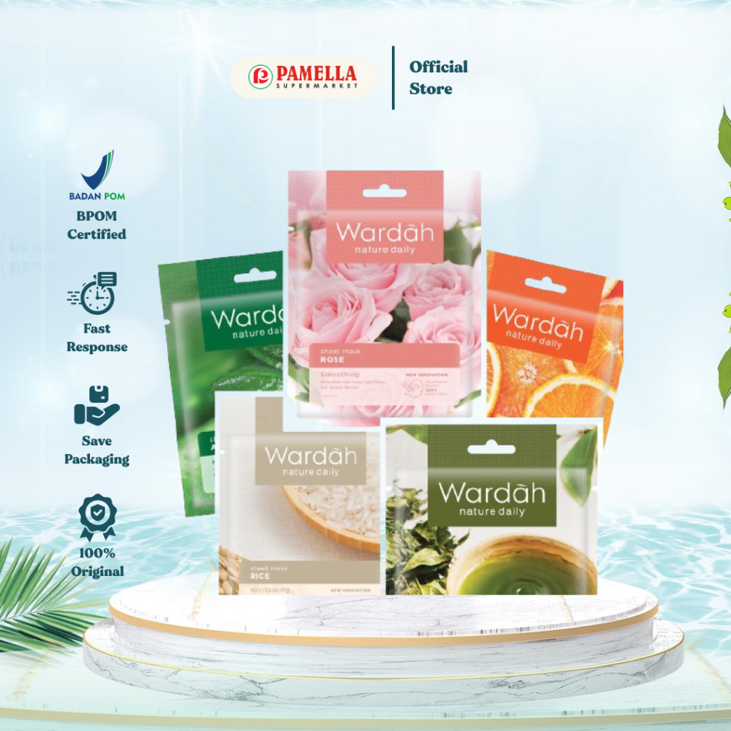 Jual Wardah Nature Daily Sheet Mask (PAMELLA SUPERMARKET) | Shopee ...