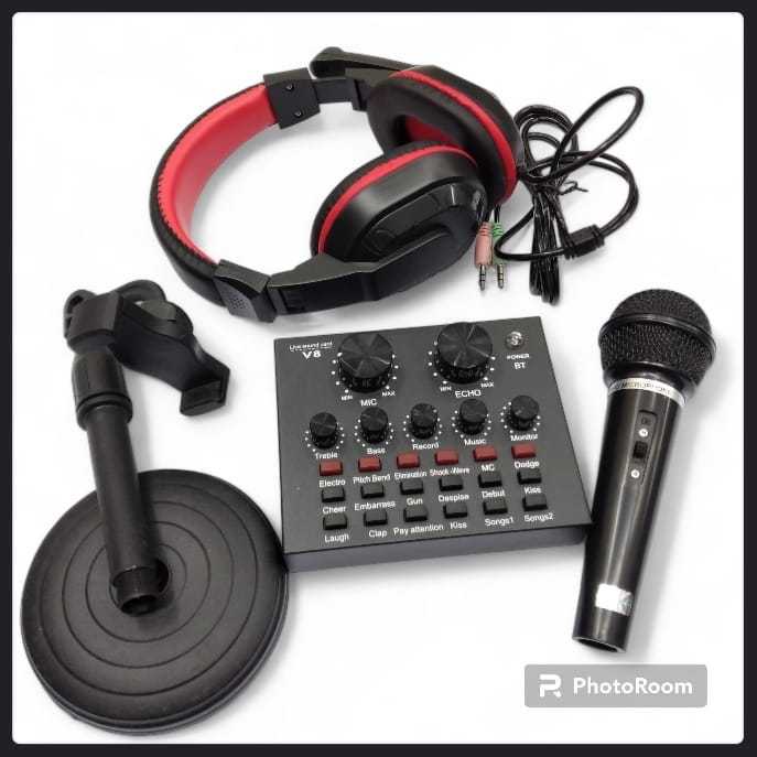 Jual Soundcard KARAOKE DI RUMAH Bluetooth Live Mixer Broadcast Audio ...