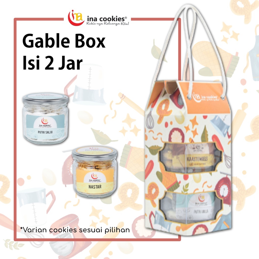 Jual INA COOKIES GABLE BOX (JAR) KUE KERING PREMIUM ENAK - HAMPERS ...