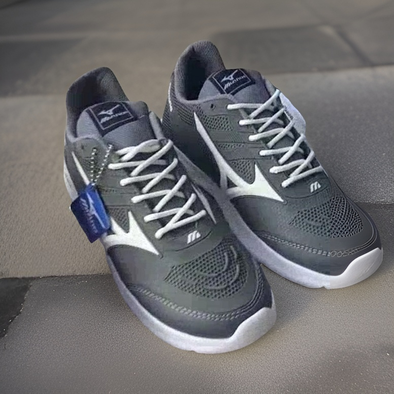 Jual Sepatu Sneaker Olahraga Pria Mesh Suede Grey Abu Abu Ukuran Jumbo ...