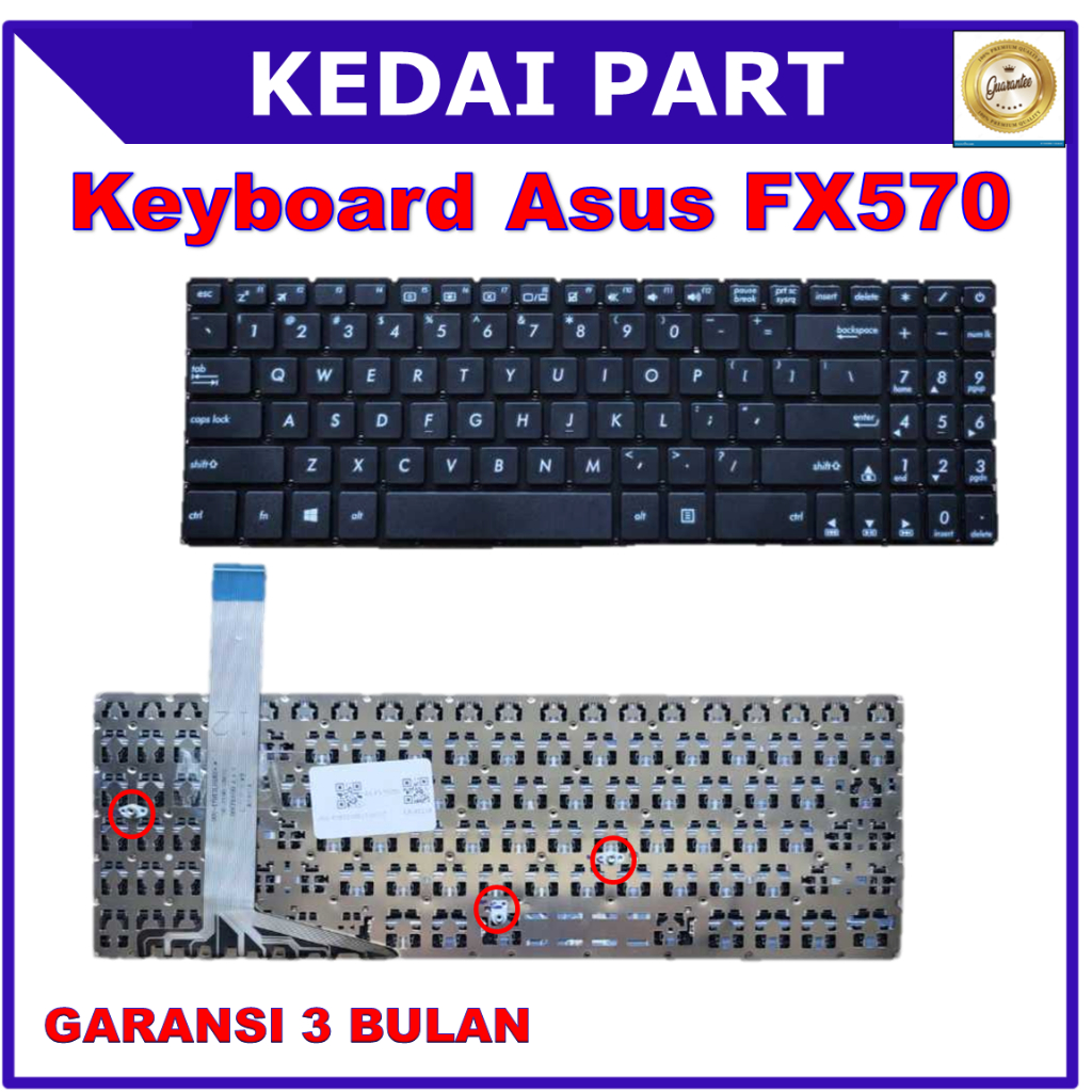 Jual Keyboard Asus Vivobook FX570 F570UD X570 K570 YX570ZD | Shopee Indonesia