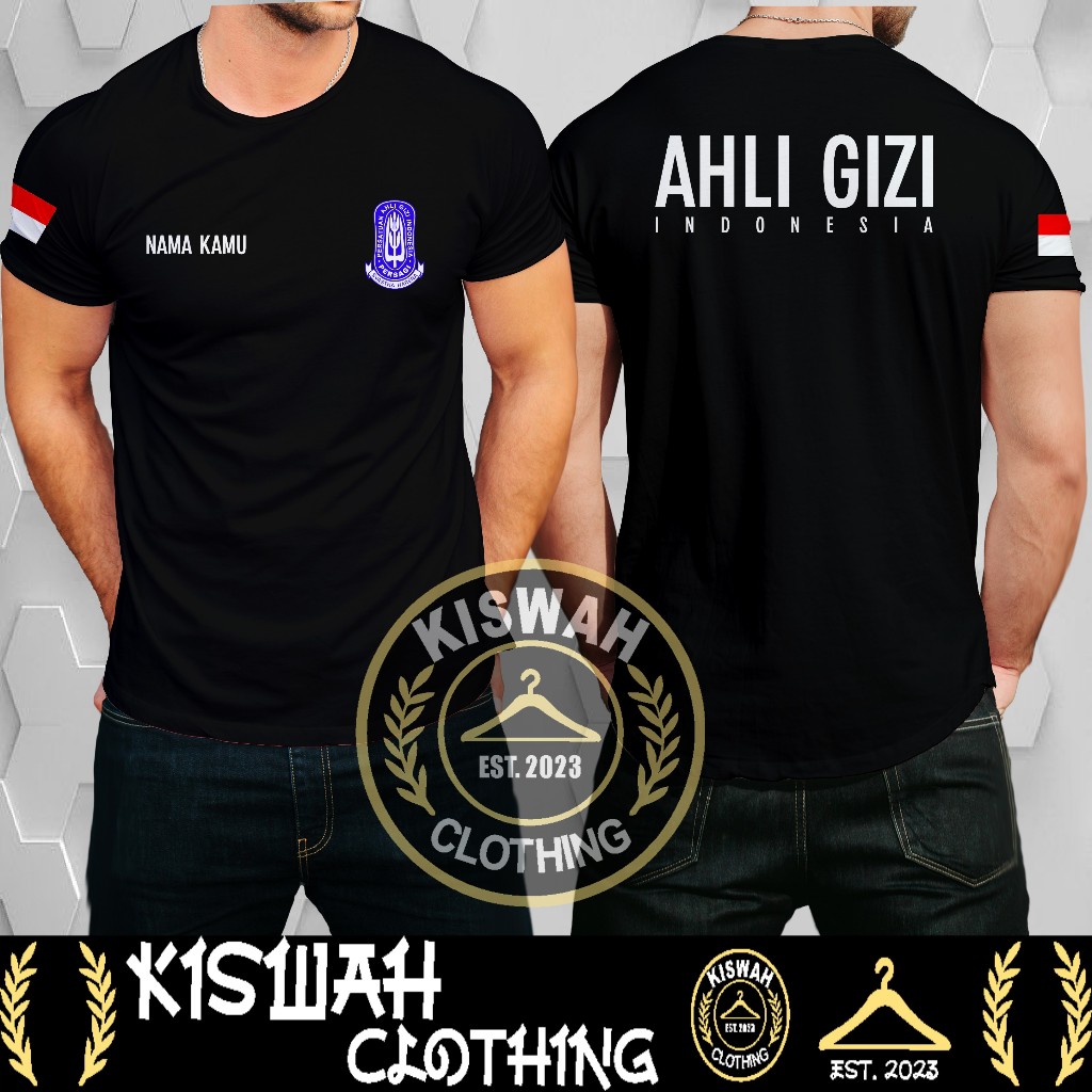 Jual Kaos Tshirt PERSAGI Persatuan Ahli Gizi Indonesia Gratis Nama DB ...