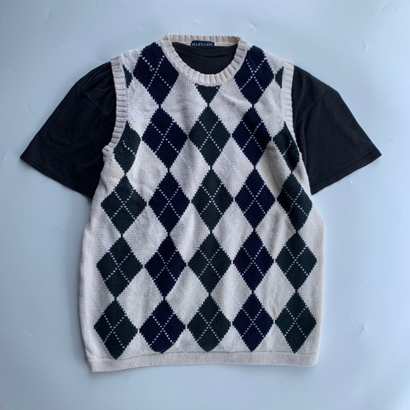 Jual KNITWEAR CARDIGAN VEST VINTAGE 3D PATTERN/SWEATER RAJUT/SWEATER ...