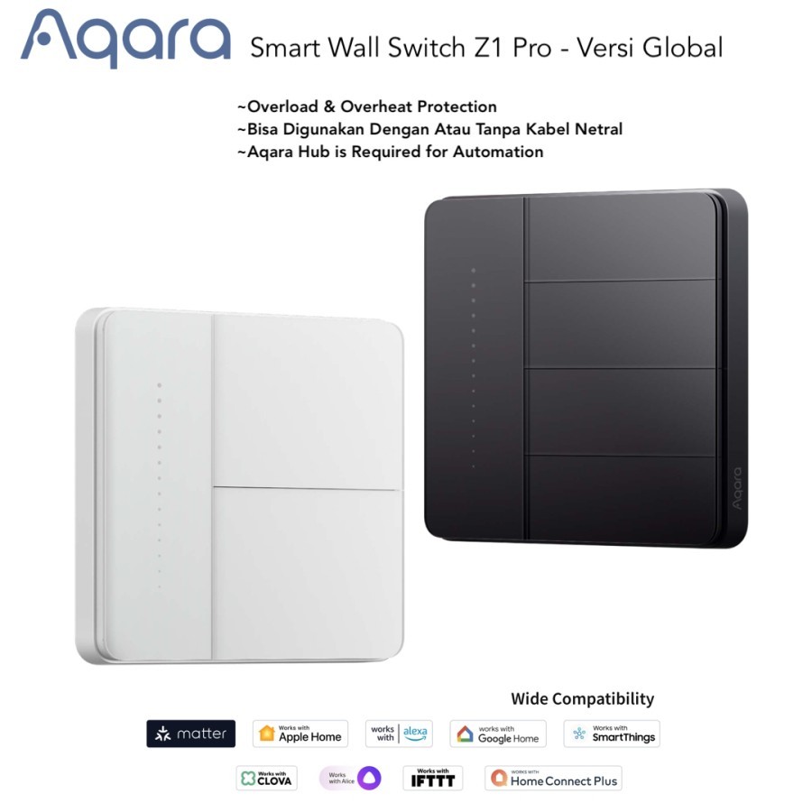 Jual Saklar Listrik Smart Wall Switch Aqara Z1 Pro Versi Global ...