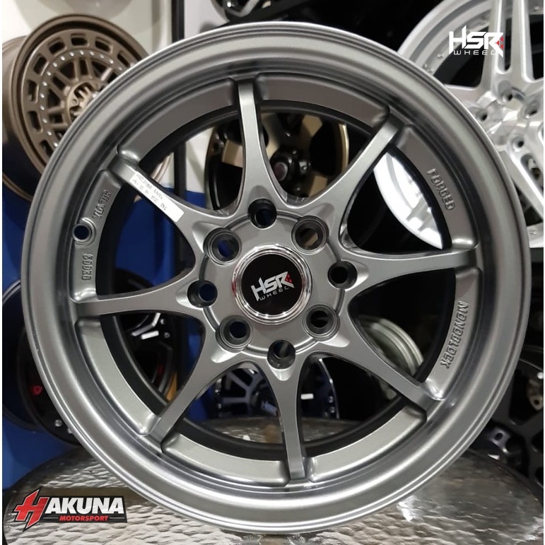 Jual Velg mobil Model CE28 Type HSR HIROSHIMA R14 Pcd 4X100-114,3 Buat Brio,Agya,Ayla,Sigra ...