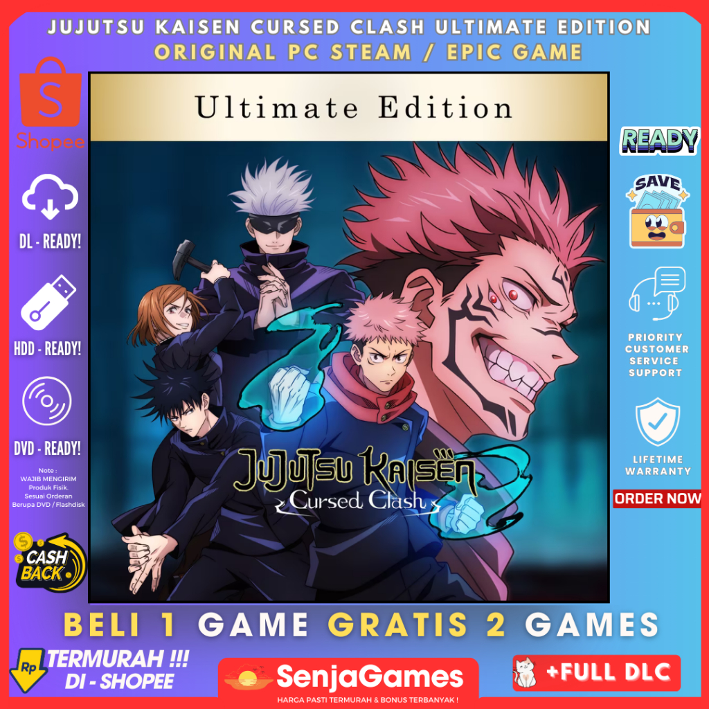 Jual Jujutsu Kaisen Cursed Clash Ultimate Edition FULL DLC ORIGINAL PC ...