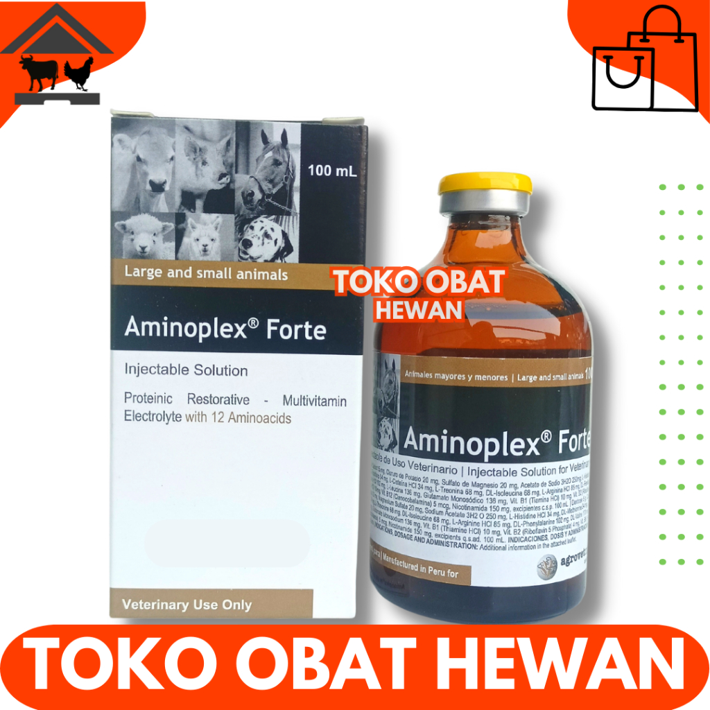 Jual AMINOPLEX FORTE 100ml - Multivitamin dam Amino Lengkap Hewan ...