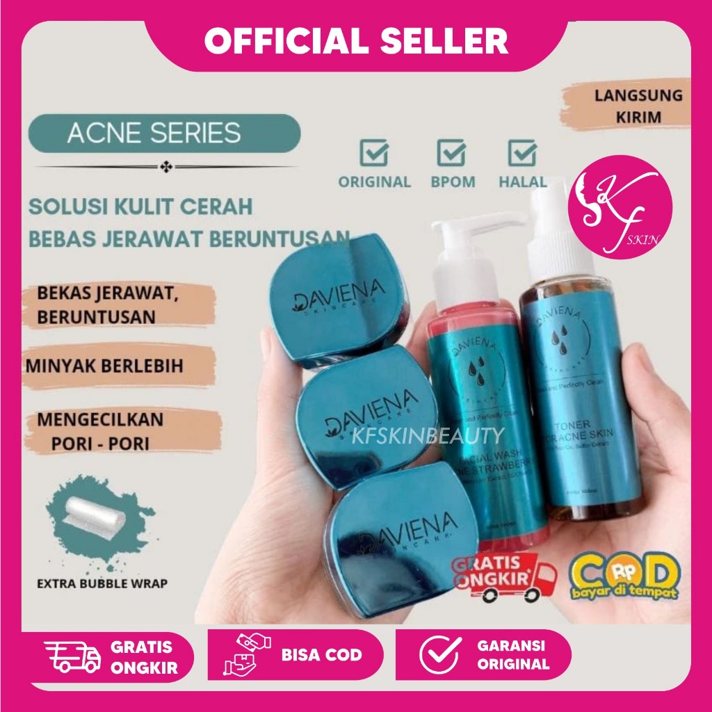 Jual Daviena Skincare - Paket Wajah Daviena Acne Series - Glowing ...