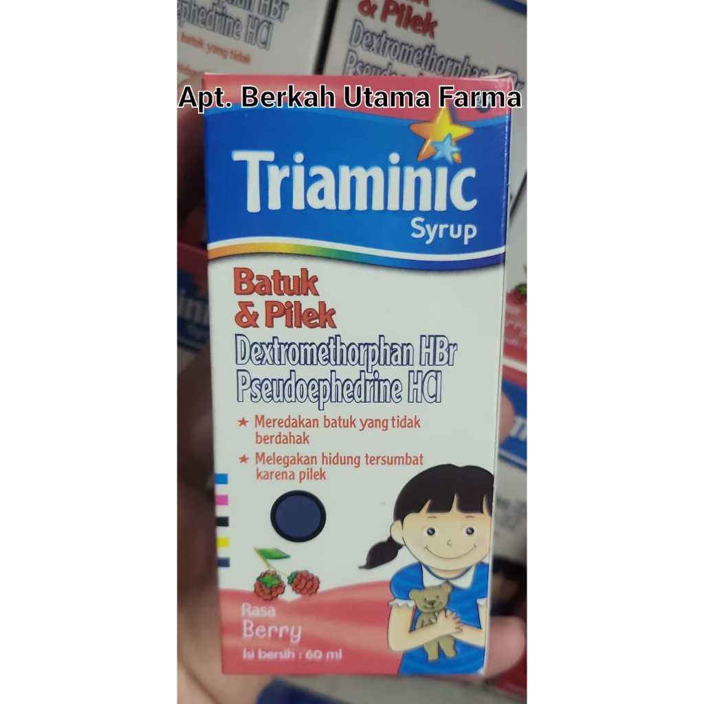 Jual Triaminic Batuk & Pilek Syr Rasa Berry 60 ml | Shopee Indonesia