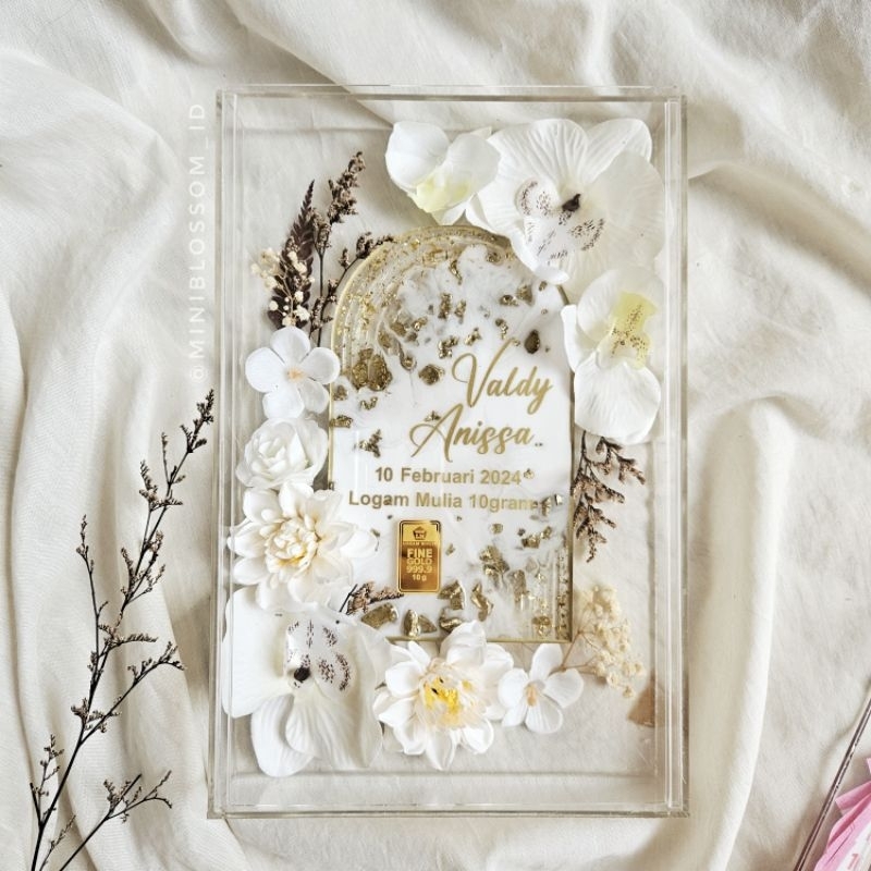 Jual GIA Bingkai Mahar Resin Akrilik / Frame Mahar Resin Murah / Mahar ...