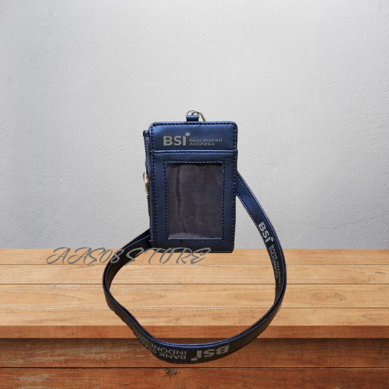 Jual id card kulit bank BSI id card holder bank BSI | Shopee Indonesia