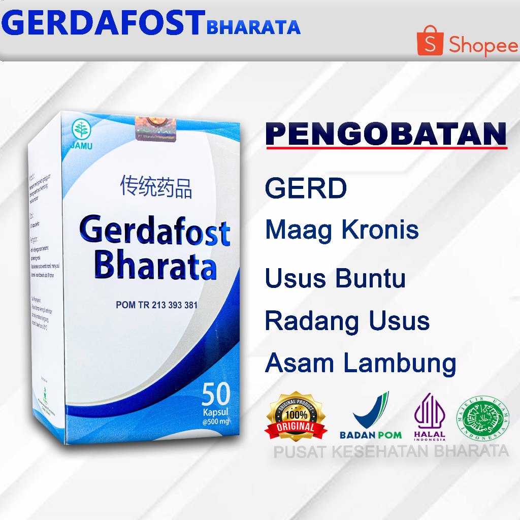 Jual Gerdafost Bharata Obat Gerd Maag Akut Kronis Usus Buntu Radang ...