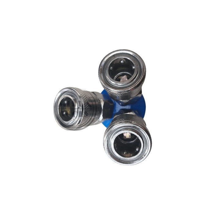 Jual Air Quick Coupler 3 Way Orange Coupler Coupling Cabang 3 Way ...