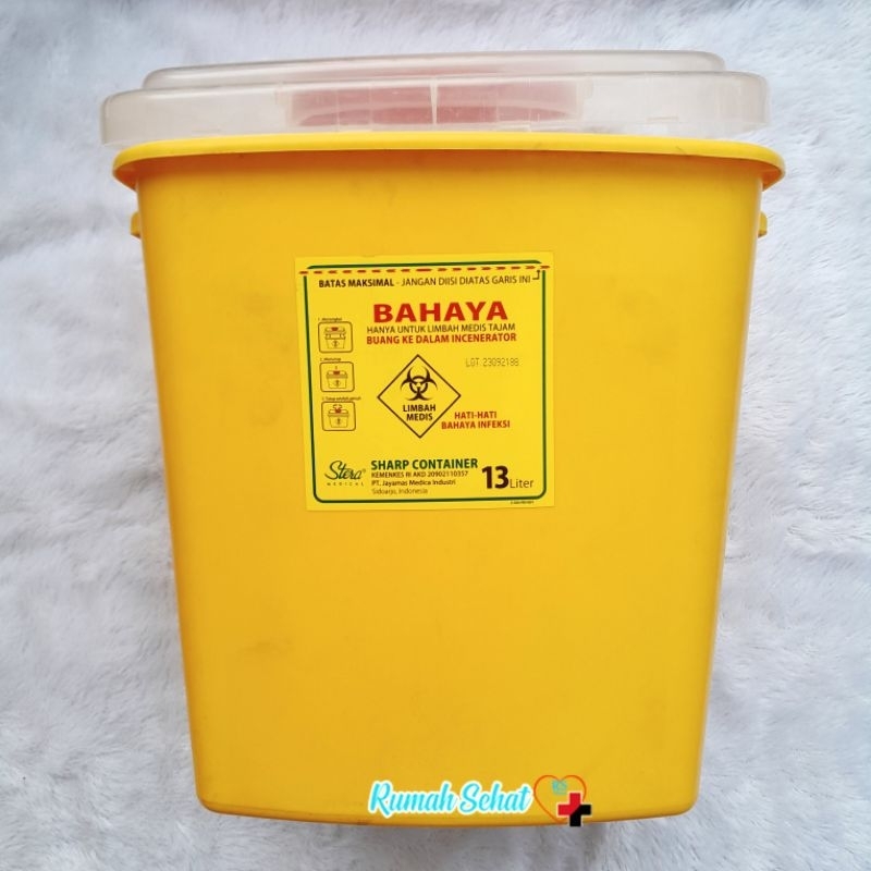 Jual SHARP CONTAINER 13L Tempat Limbah Tajam Medis 13L Tempat Sampah ...