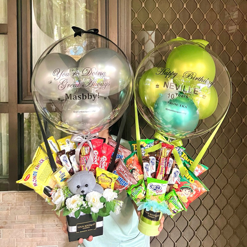 Jual [READY] BALON BOUQUET SNACK BUKET BALON | Shopee Indonesia