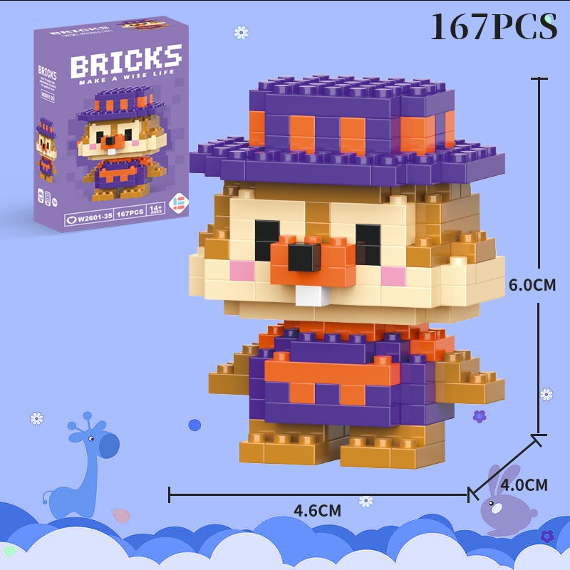 Jual Nano Block Model Karakter Mainan Balok Edukasi Anak DIY Bricks ...