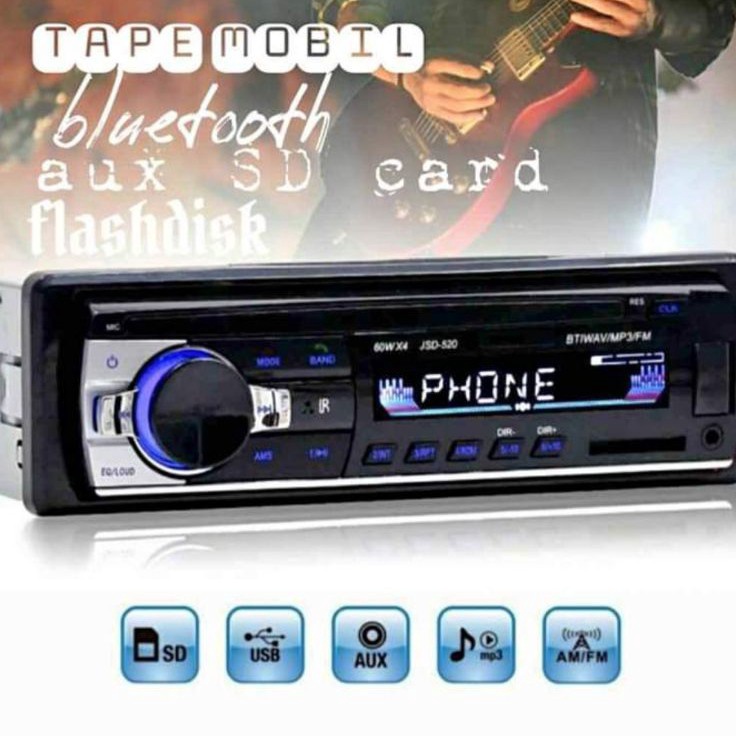 Jual Zeepin Tape audio mobil bluetooth car MP3 single din Tape Mobil ...