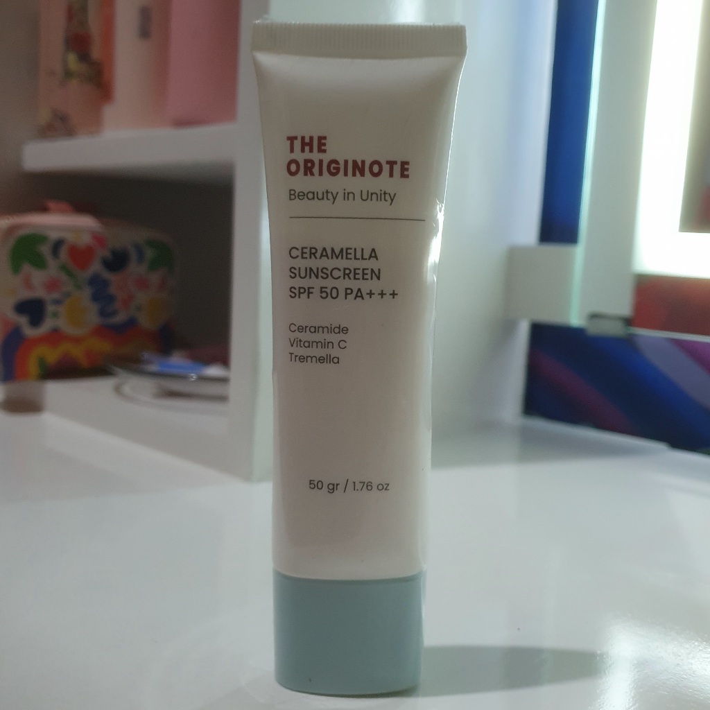 Jual The Originote Ceramella Sunscreen SPF50 PA+++ Serum Sunscreen ...