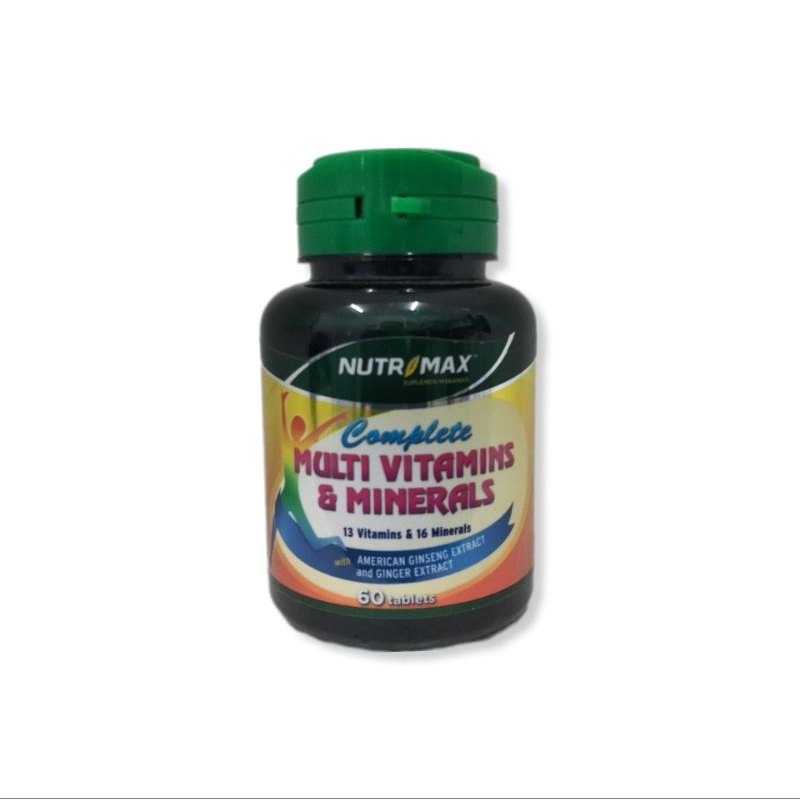 Jual Nutrimax COMPLETE MULTI VITAMINS & MINERALS 60 Tablet | Shopee Indonesia
