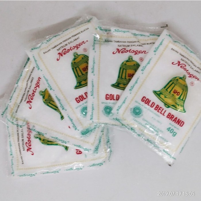Jual PEMANIS neotogen Gold Bell Natrium Siklamat 40gr | Shopee Indonesia