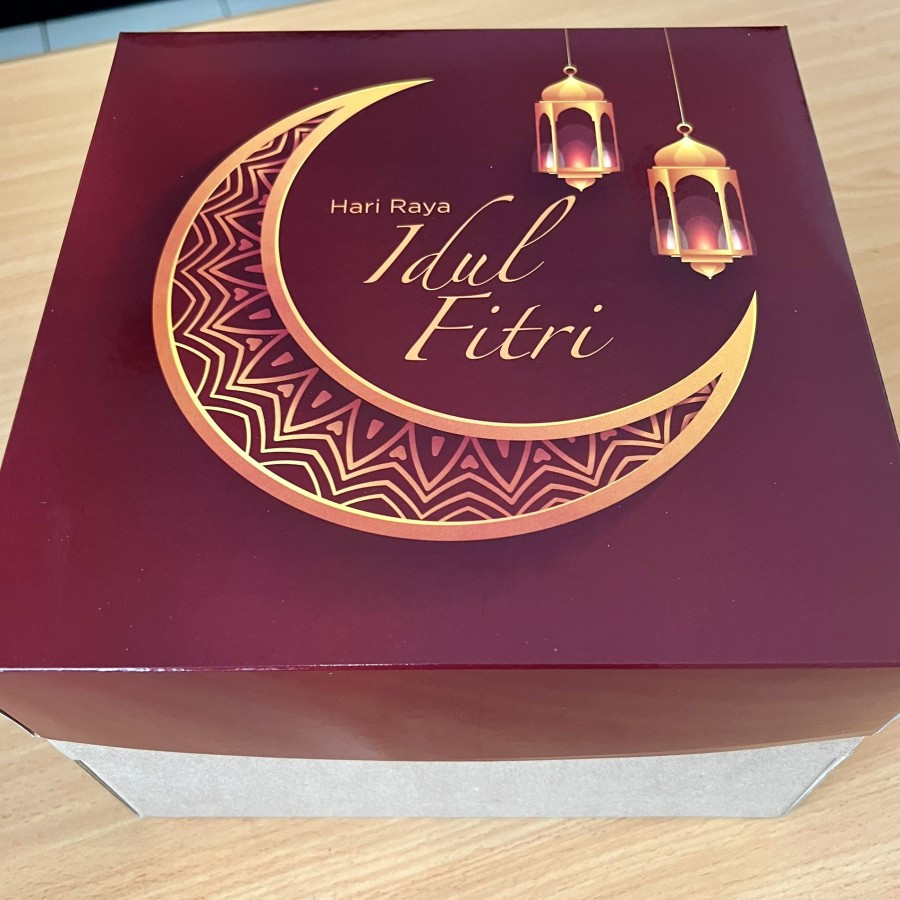 Jual Kardus Chiffon Cake Lebaran Box Packaging Hampers Idul Fitri Box ...