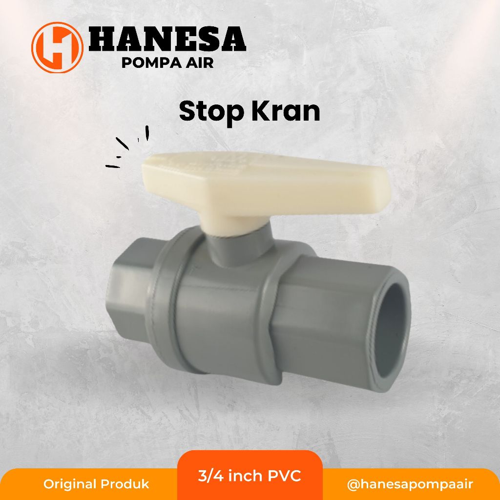 Jual STOP KRAN KDJ 3/4" PVC | Shopee Indonesia
