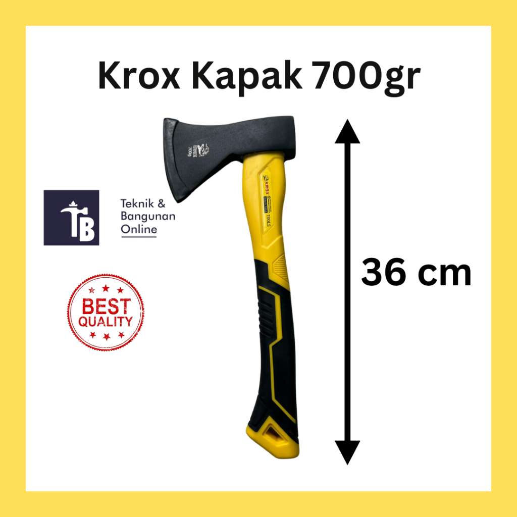Jual Kapak Kayu Kampak Gagang Fiber Karet KROX 700 GR | Shopee Indonesia