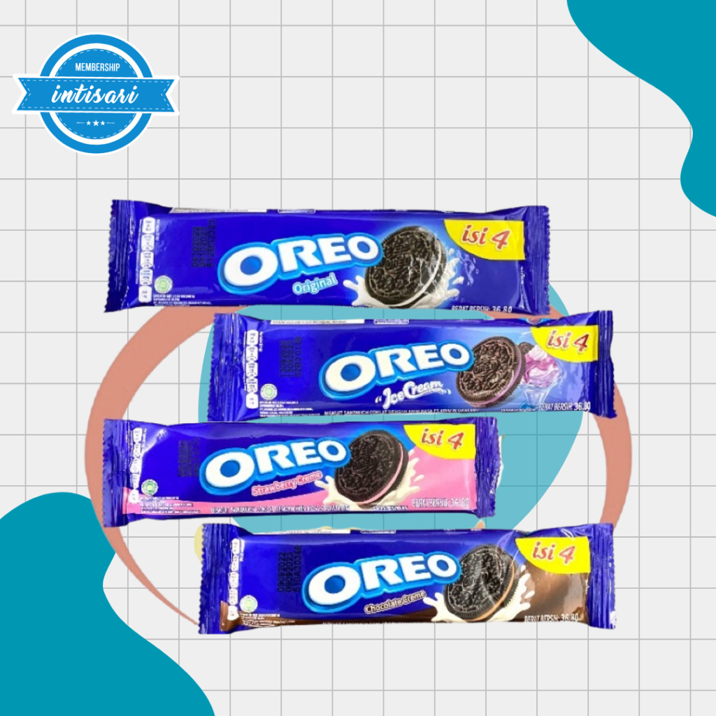 Jual Oreo 2000 Isi 12 pcs - Cokelat/Vanilla/Ice Cream/Strawberry (pak ...