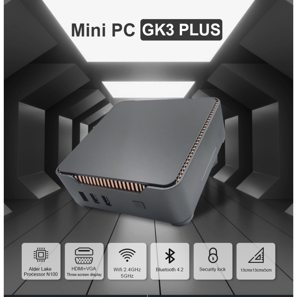 Jual Mini PC GK3 Plus 2025 Intel Gen13 Twin Lake N150 SSD NVMe Triple ...