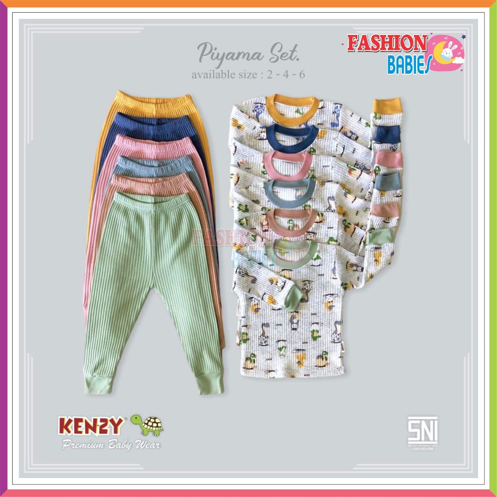 Jual KENZY PIYAMA SET PRINT BABY WEAR | SETELAN PANJANG BAYI EARTH ...