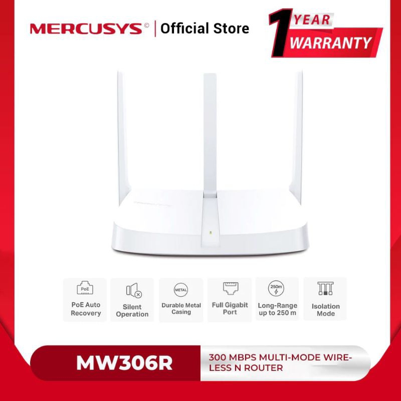Jual Mercusys MW306R 300 Mbps Multi-Mode Wireless N Router-LN | Shopee ...