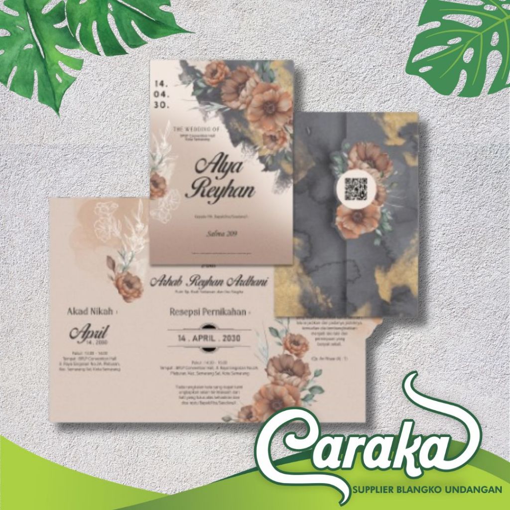 Jual Kartu Undangan Pernikahan atau Kertas Undangan atau Blangko ...