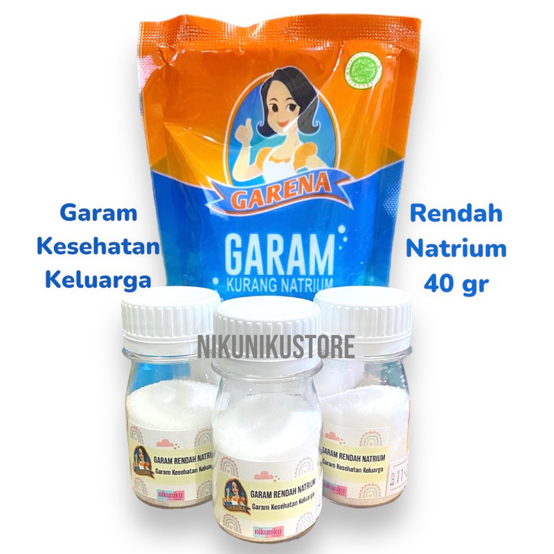 Jual Garam Kesehatan GARENA Rendah NATRIUM utk MPASI Anak, diet ...