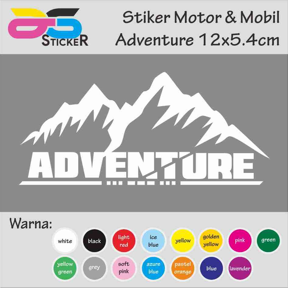 Jual Cutting Sticker - Stiker Adventure 10x5.4cm | Shopee Indonesia