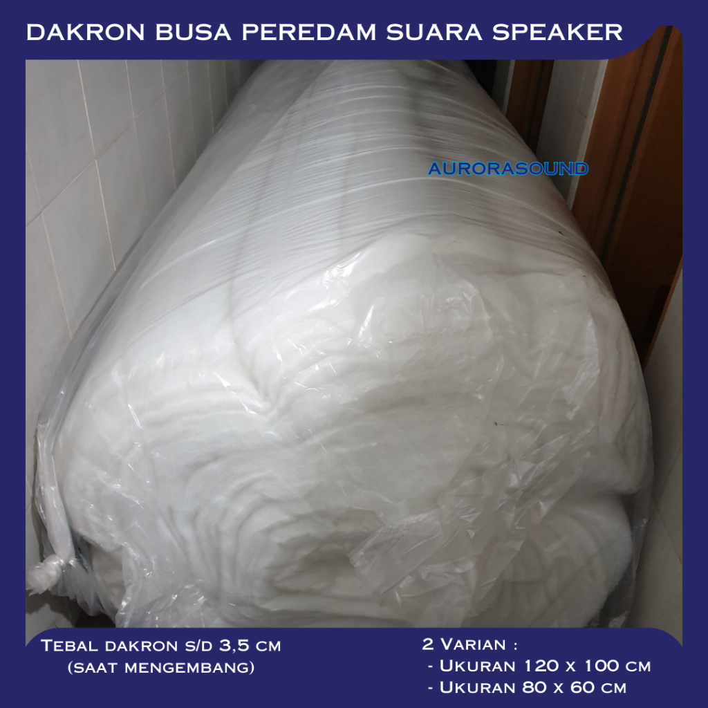 Jual DAKRON BUSA PEREDAM SUARA SPEAKER BOX BASS TEBAL 3,5 CM (120 X ...