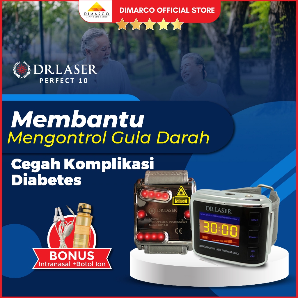 Jual Dr. Laser Perfect 10 - Jam Tangan Laser Terapi Diabetes, Gula ...
