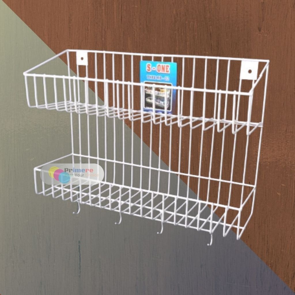 Jual Rak Sabun Kamar Mandi Dinding Tempel Stainless 2 Susun Serbaguna ...